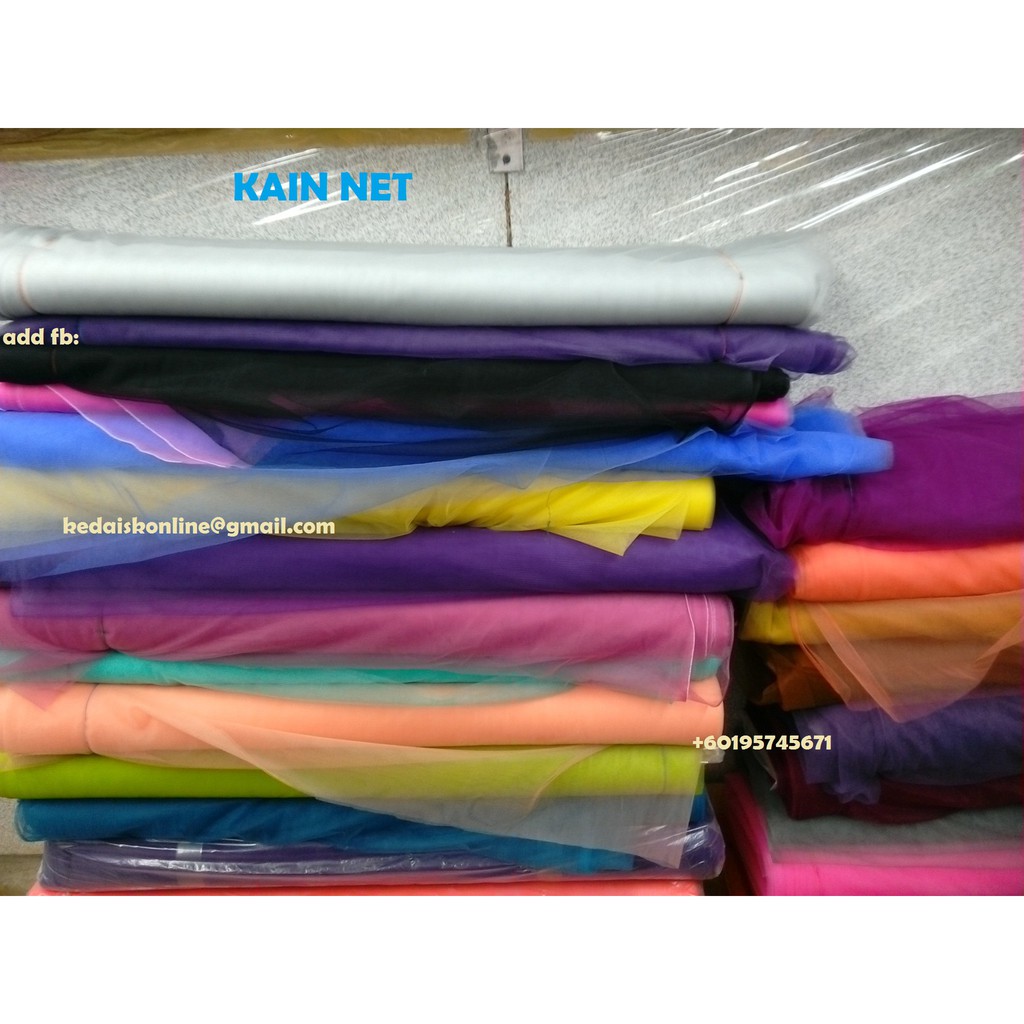 kain net lembut dan kain net kasar | Shopee Malaysia