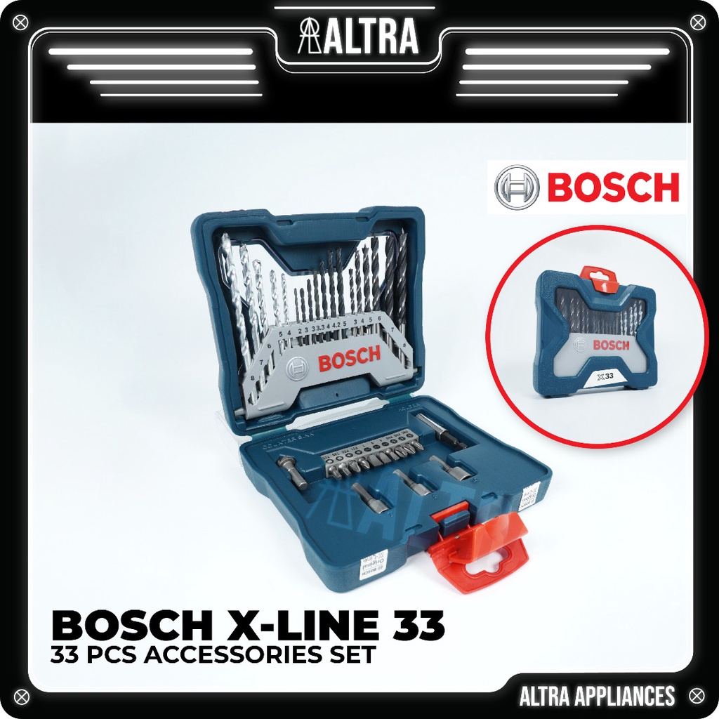 Bosch 33pcs Special X Line Screwdriver Bits And Drill Bits Mini Set