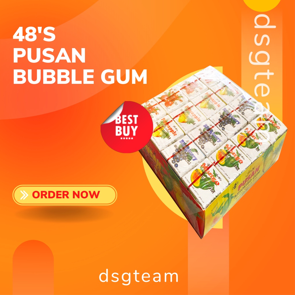 Pusan Bubble Gum (48pcs) | Shopee Malaysia