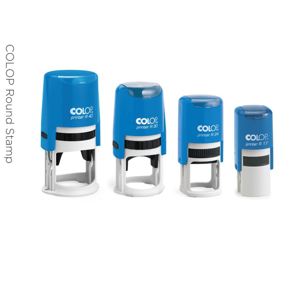 COLOP Rubber Stamp Round R12 R17 R24 R30 R40 R45 R50 with Rubber ...