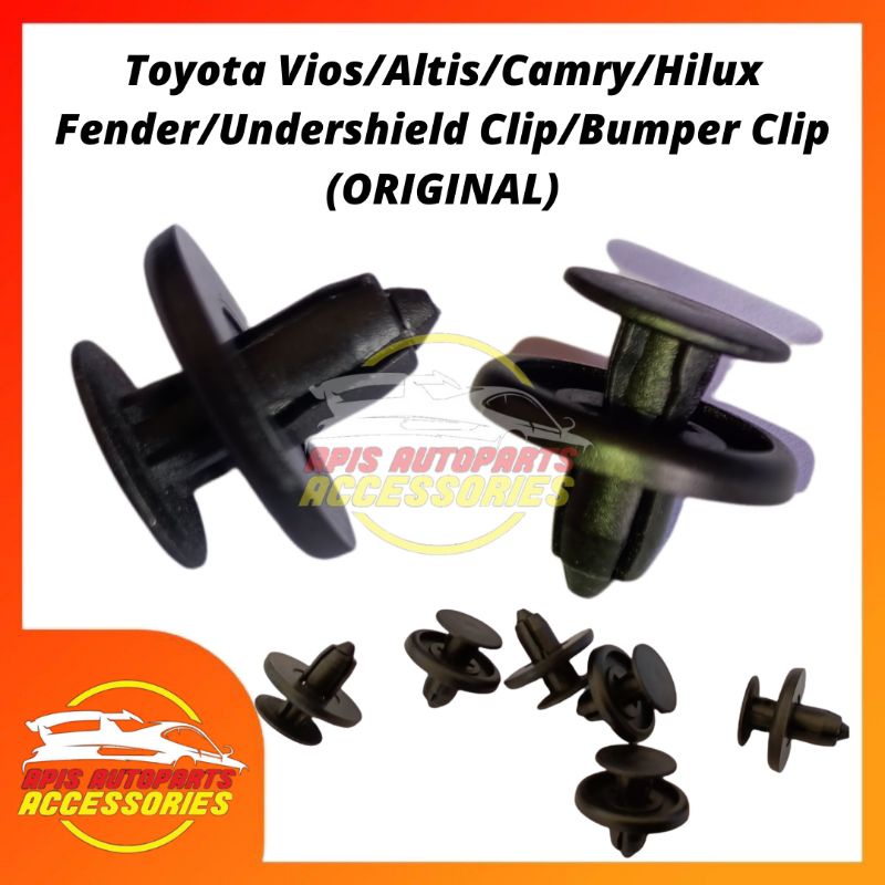 (ORIGINAL)TOYOTA VIOS ALTIS CAMRY HILUX FENDER/BUMPER CLIP | Shopee ...