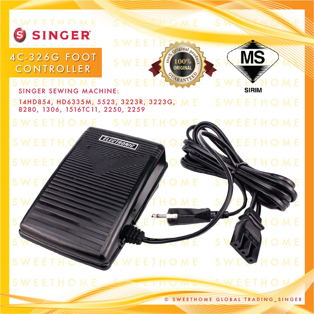 Singer 4C-326-G Original Foot Controller For Singer Sewing Machine ...