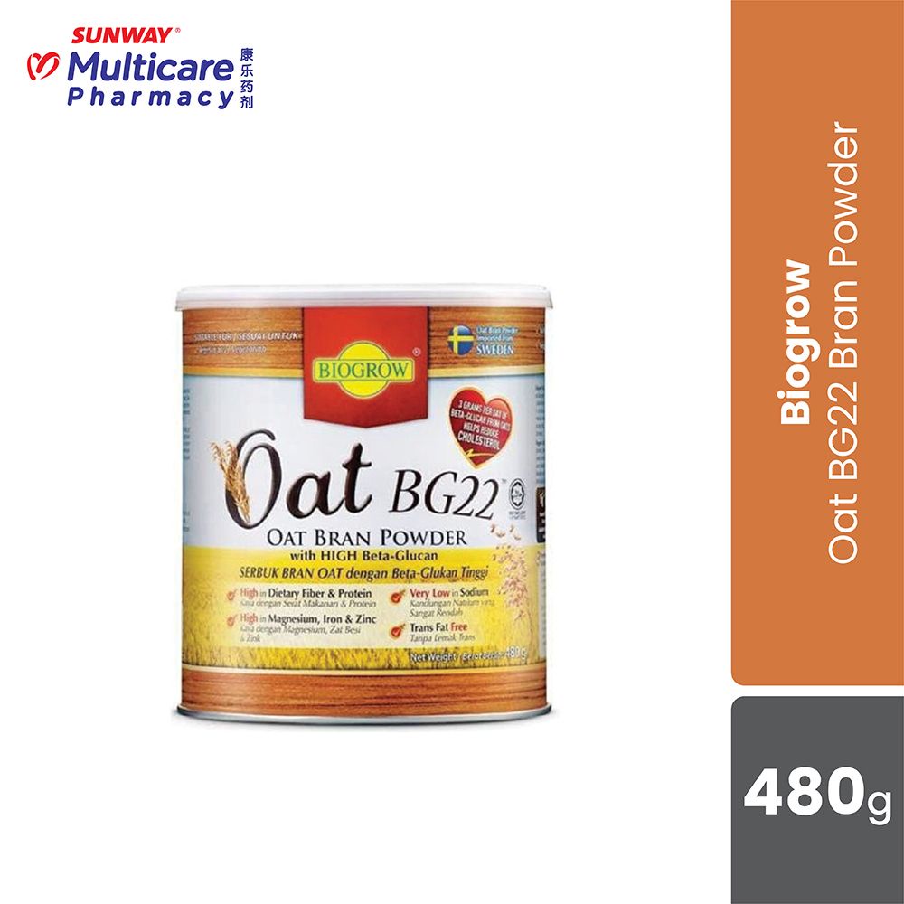 Biogrow BG22 480g (Oat Bran Powder) | Shopee Malaysia