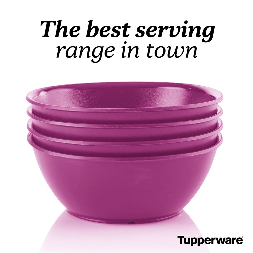 Tupperware Large Legacy Bowl 400ml (4pcs) | Shopee Malaysia