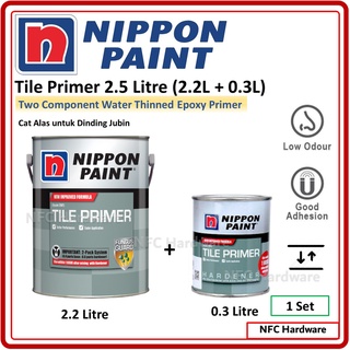 NIPPON PAINT Tile Primer 2.5 Litre (2.2L+0.3L) | Shopee Malaysia
