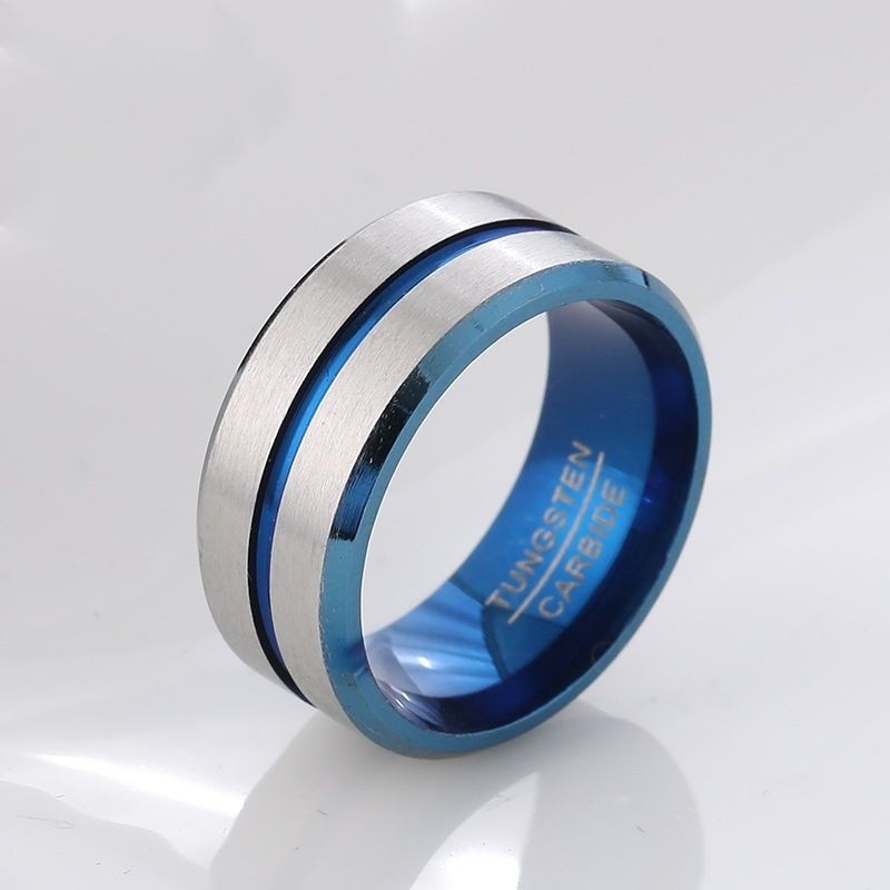 [READY STOCK] Cincin Lelaki Tungsten / Men's Polished Grooved Tungsten ...