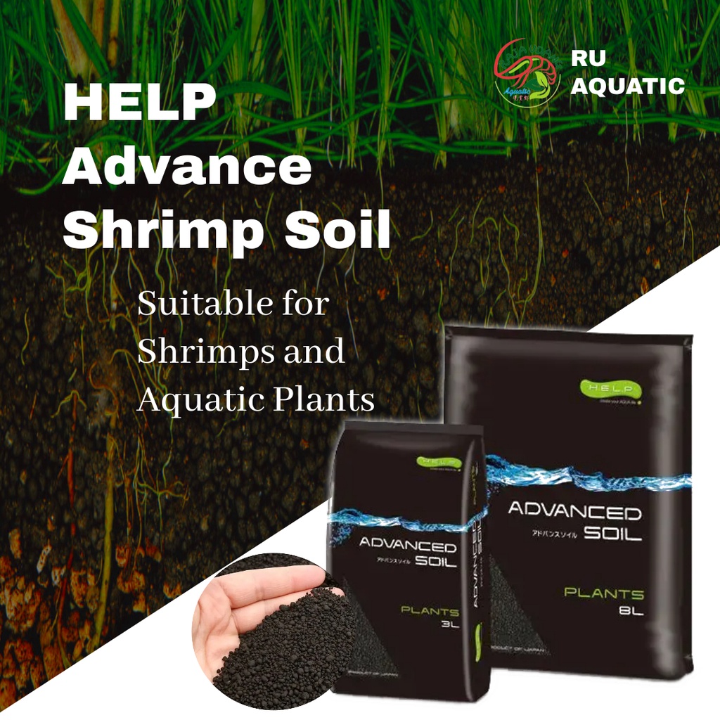 HELP ADVANCE SHRIMP SOIL 8L AQUARIUM PLANTED TANK | Shopee Malaysia