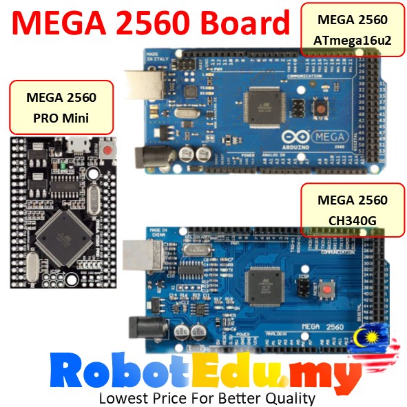 Mega 2560 Atmel ATMEGA2560 / CH340G / PRO MINI (EMBED) Large UNO R3 ...