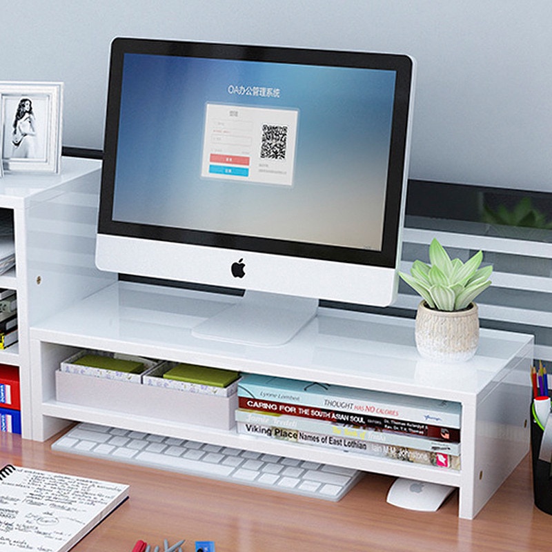 Heavy Duty Scratch Proof Monitor Riser Stand- Wenge computer laptop ...