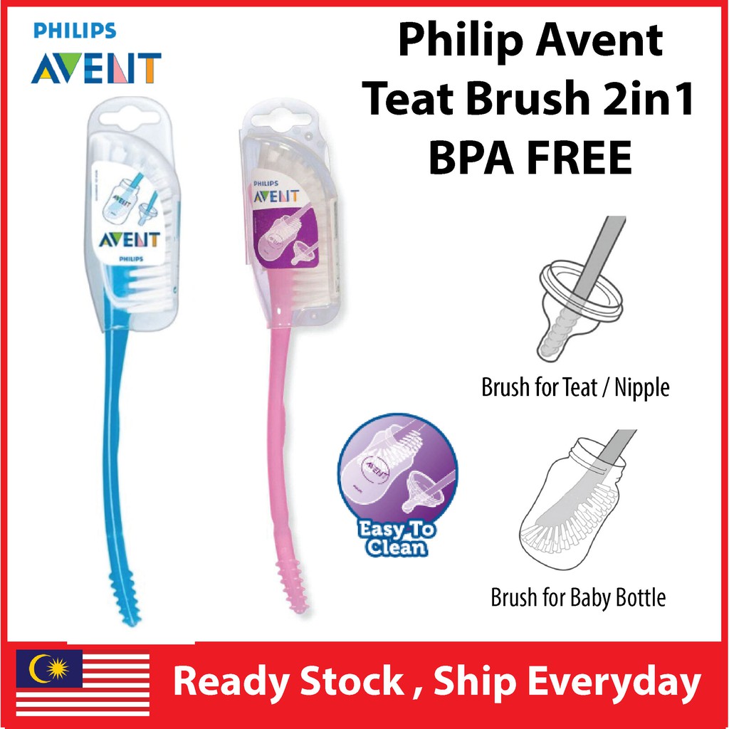 Philips Avent Bottle And Teat Brush Berus Botol Avent Berus Botol Susu ...