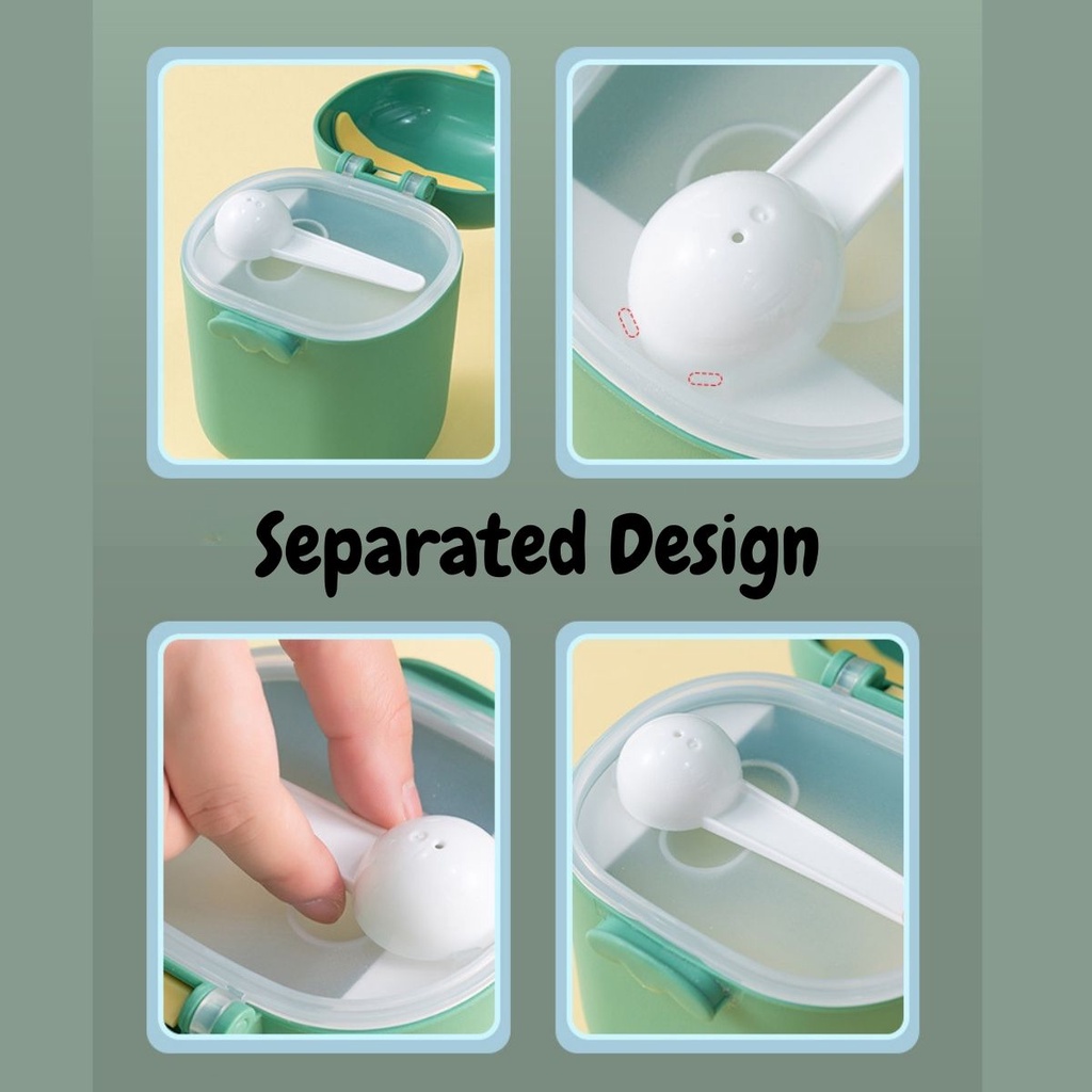 CuddleB Baby Milk Powder Container Travel Baby Formula Container Milk ...