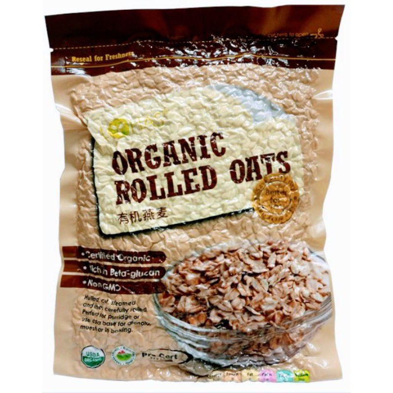 Lohas Organic Rolled Oats 500g | Shopee Malaysia