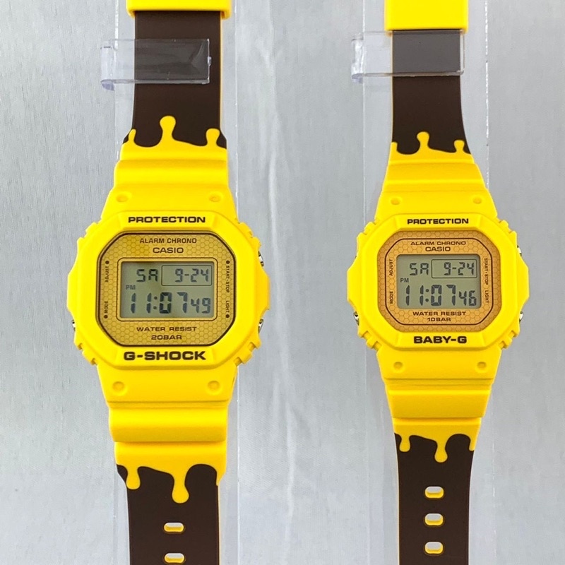 Casio G-Shock Baby-G Pairing Set Honey-inspired designed Limited ...