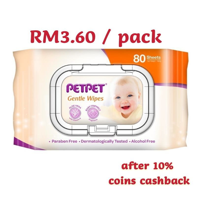 PetPet Wet Tissue 80s | Shopee Malaysia