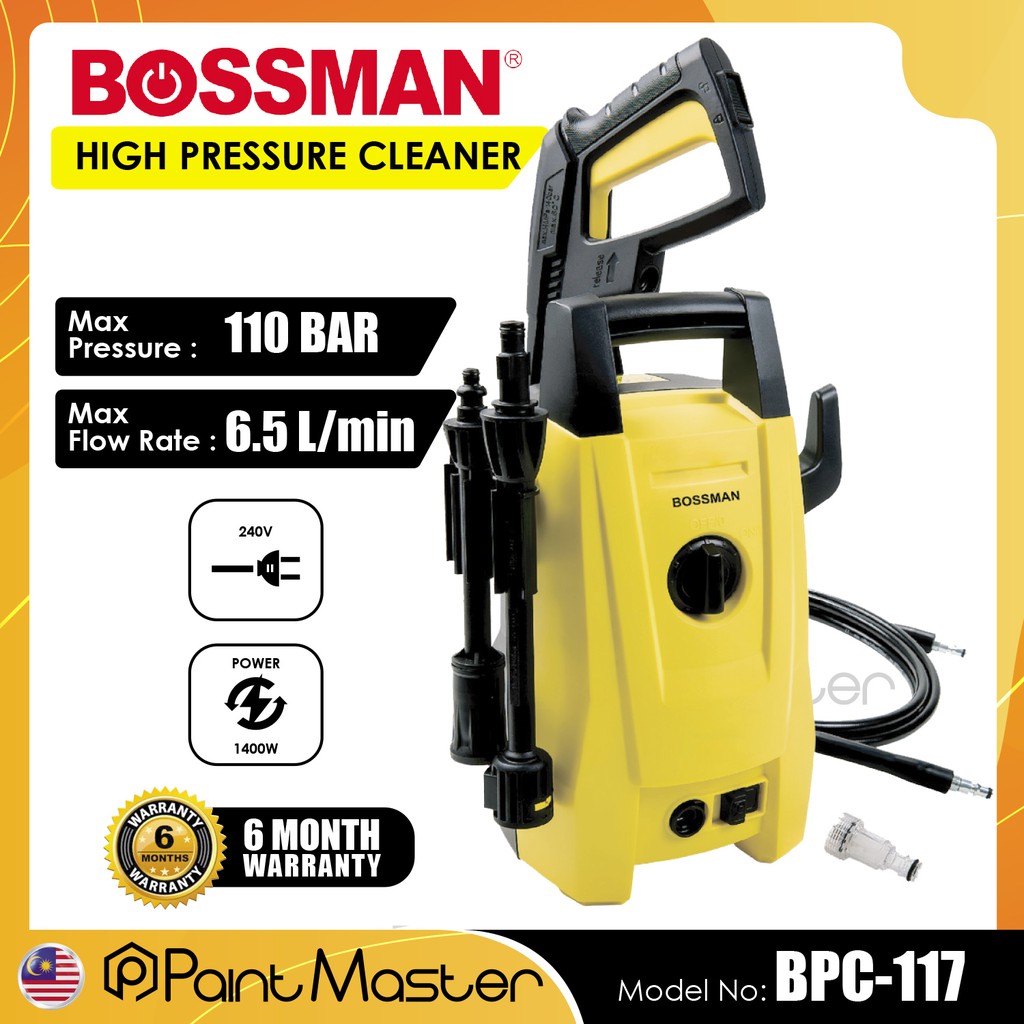 Bossman BPC-117 Waterjet High Pressure Cleaner Water Jet Jek Jack ...