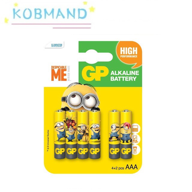 GP ULTRA ALKALINE BATTERIES 4+2s AAA MINIONS | Shopee Malaysia