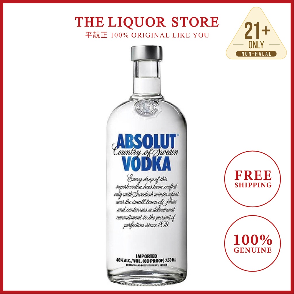 Absolut Blue Vodka 750ml | Shopee Malaysia