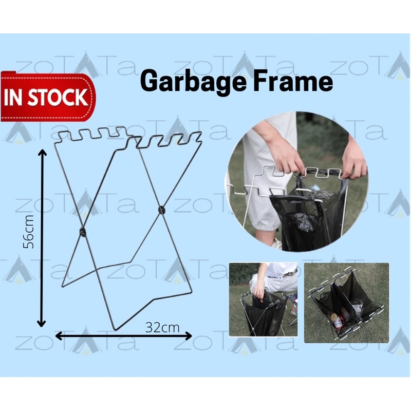 Foldable Garbage Bin Disposable Portable Rubbish Camping Trash Holder ...