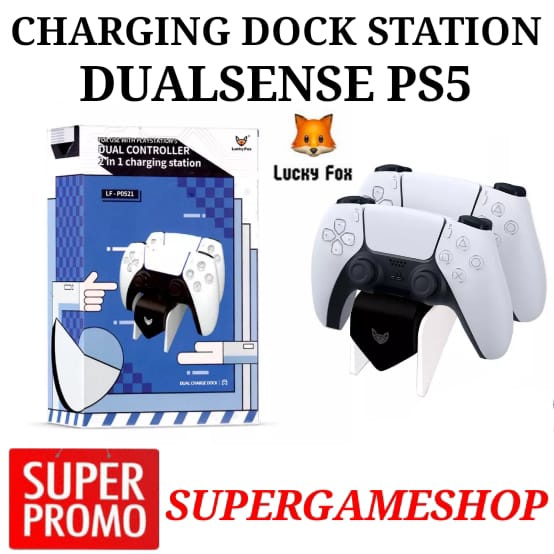 Ps5 Dualsense Dual Controller 2 in 1 Charging Station Stick For PS5 Lucky Fox | Shopee Malaysia