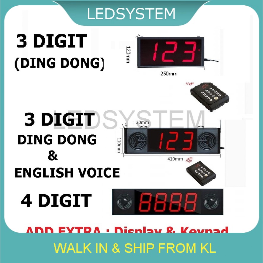 Queue System QMS Restaurant Cafe Wireless Number Keypad Call System Waiter Counter Food Calling ...