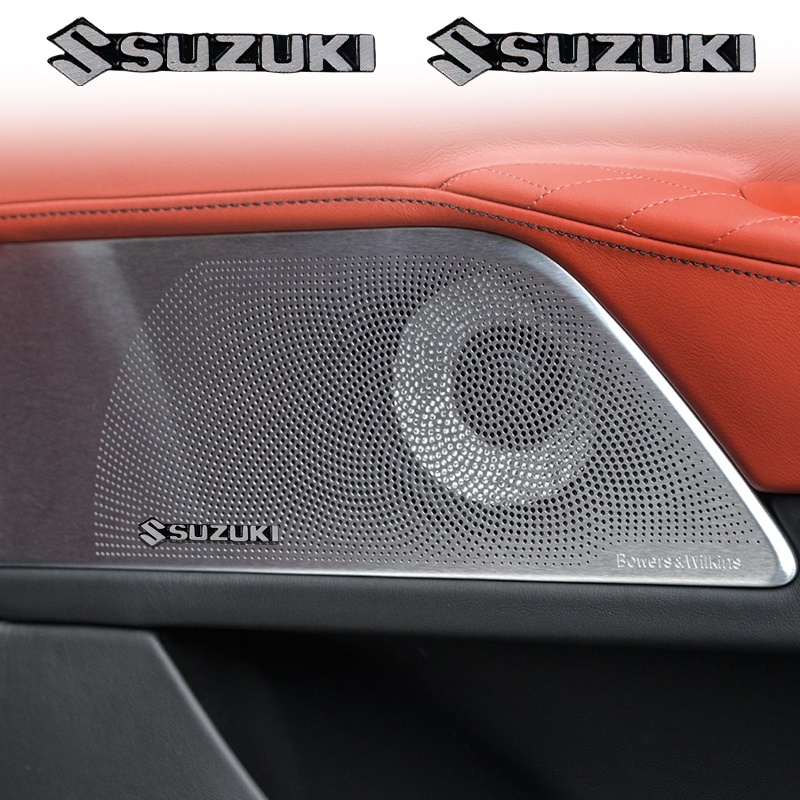 4pcs/10pcs 3D Car Logo Styling Audio Sticker Silver Aluminum Speaker ...