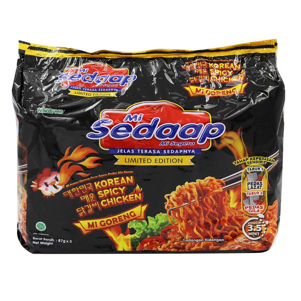 Mi Sedap [KOREAN SPICY CHICKEN] Mi Goreng (5x87g) | Shopee Malaysia