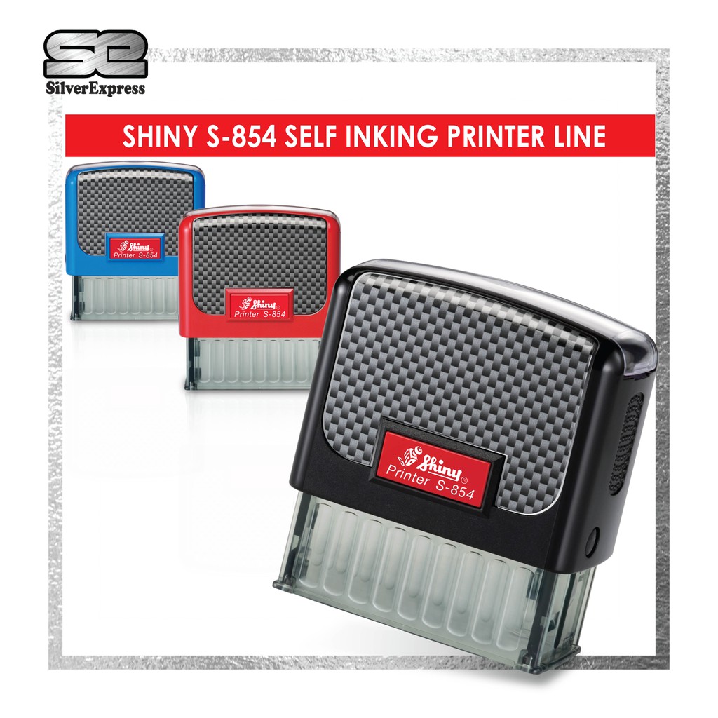 S-854 SELF INKING RUBBER STAMP / ADDRESS CHOP / S854 SHINY STAMP / RUBBER STAMP / SIGNATURE ...