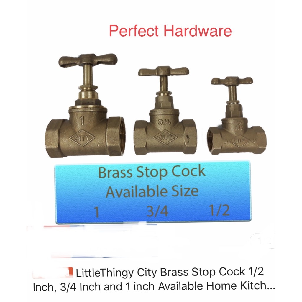 CITY BRASS STOP COCK 1/2''/3/4''/1'' | Shopee Malaysia