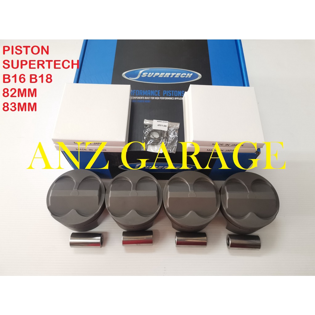 PISTON SUPERTECH B16 B18 82MM 83MM HIGH COMPRESSION HONDA VTEC | Shopee ...
