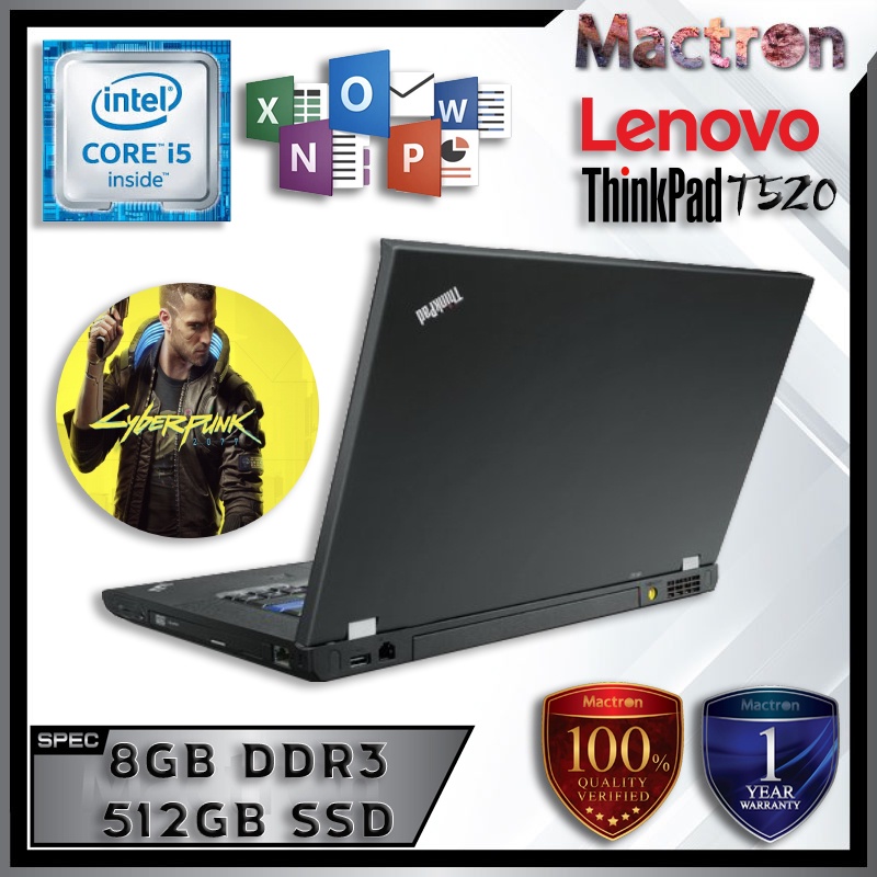 LENOVO THINKPAD T520 - GAMING & BUSINESS EDITION - INTEL CORE I5 / 8GB ...