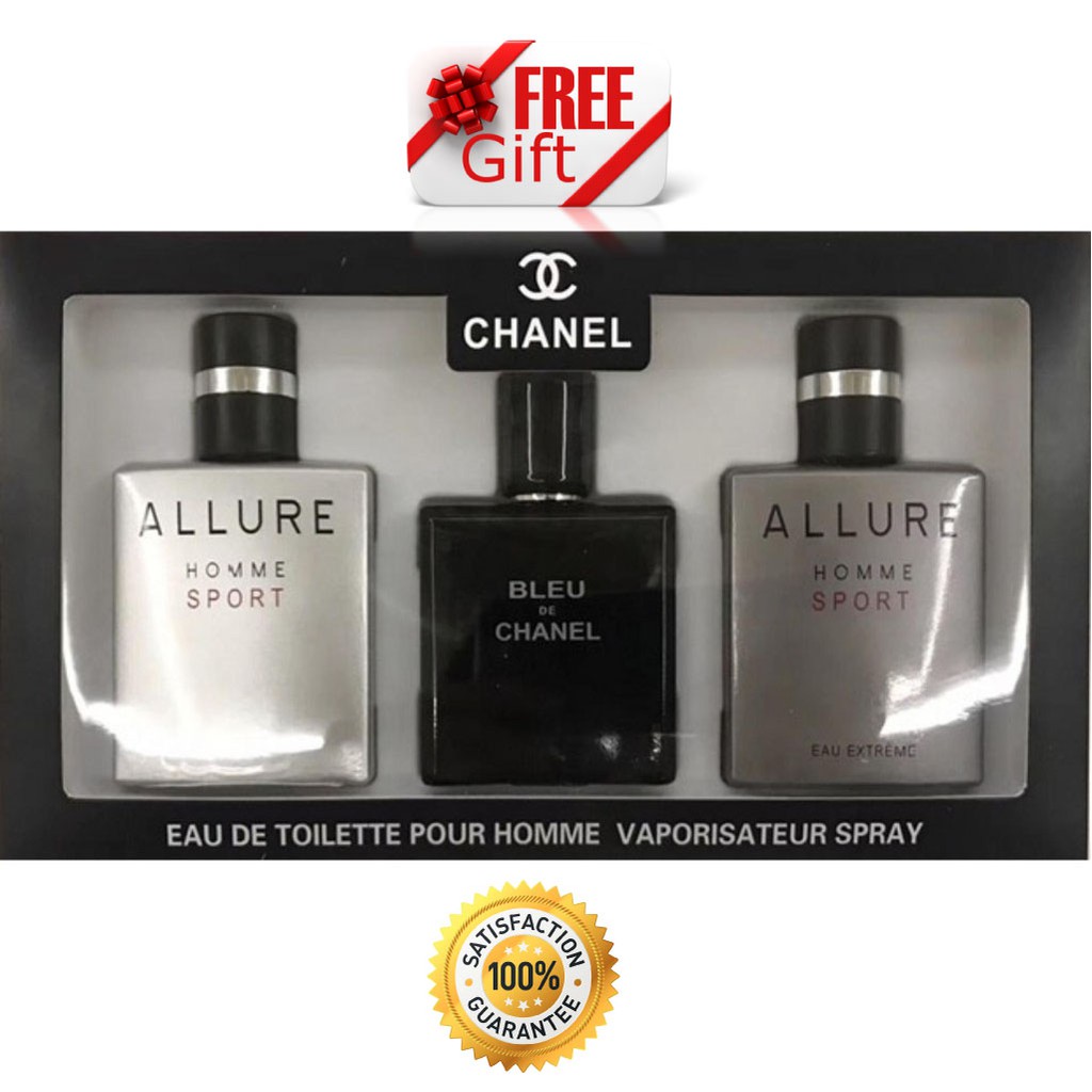 Chanel mini Perfume set for men Pour Homme Miniature allure 3in1 (each ...