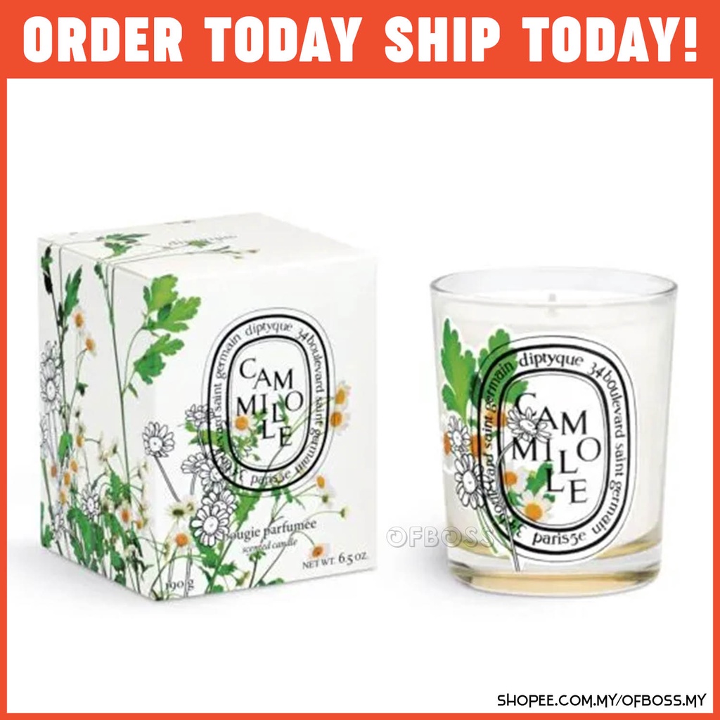 Diptyque Camomille Limited Edition 190g Scented Candle (2022) | Shopee ...