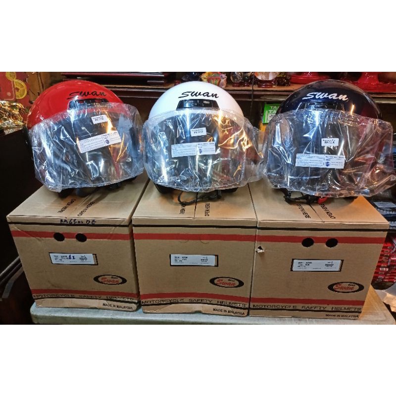 (READY STOCK!!)SWAN HELMET L60 TOPI KELEDER MOTOR | Shopee Malaysia