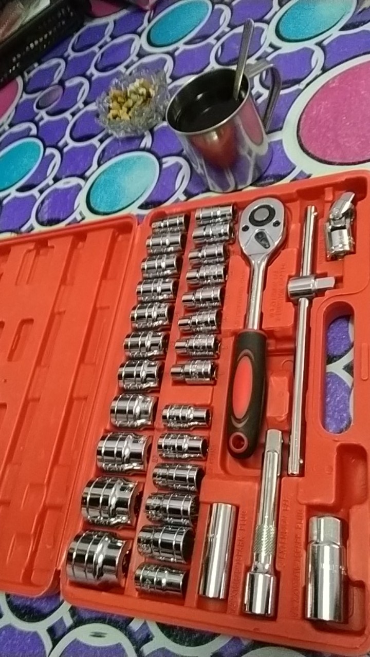 32pcs 1/2 Inch / 53pcs 1/4 Inch Ratchet Box Socket Set Box Set Spanner ...