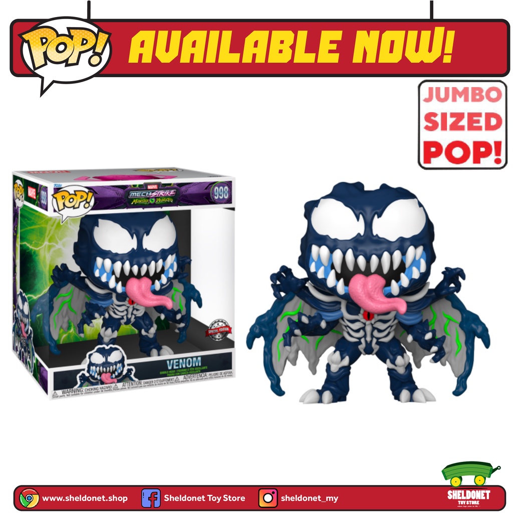 Funko Pop! Marvel: Marvel Mech: Monster Hunters - Venom With Wings 10 ...