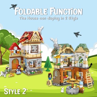 LOZ IDEAS Mini Block Street 1225 / 1226 Cabin In The Woods Fairy Tale ...