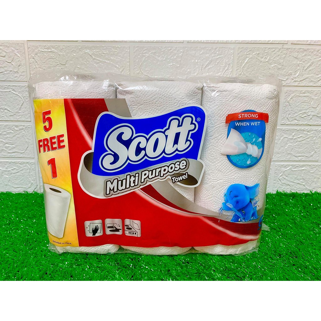 KITCHEN TOWEL SCOTT 6ROLLS (55's +- Per Roll) [MULTI PURPOSE TOWEL ...