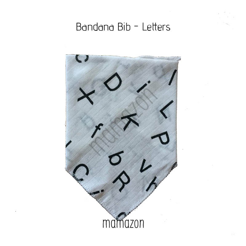 Bandana Bib - Letters | Shopee Malaysia