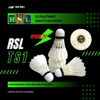 RSL TS - 1 SHUTTLECOCK / BOLA BADMINTON / BOLA TANGKIS / YONEX / RSL / SEA LION / POMAX BLACK ...