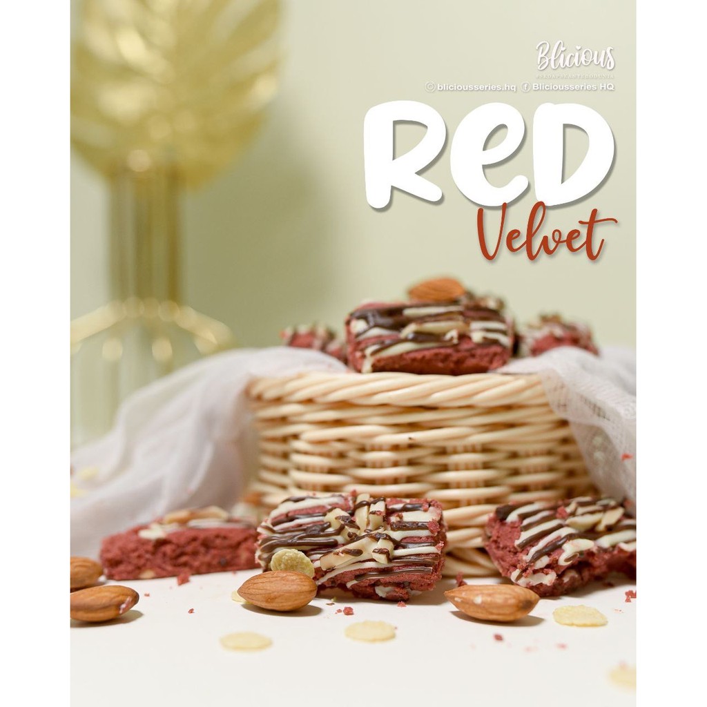 Biskut Cookies Premium Kuih Raya Ramadhan Puasa Blicious Red Velvet ...