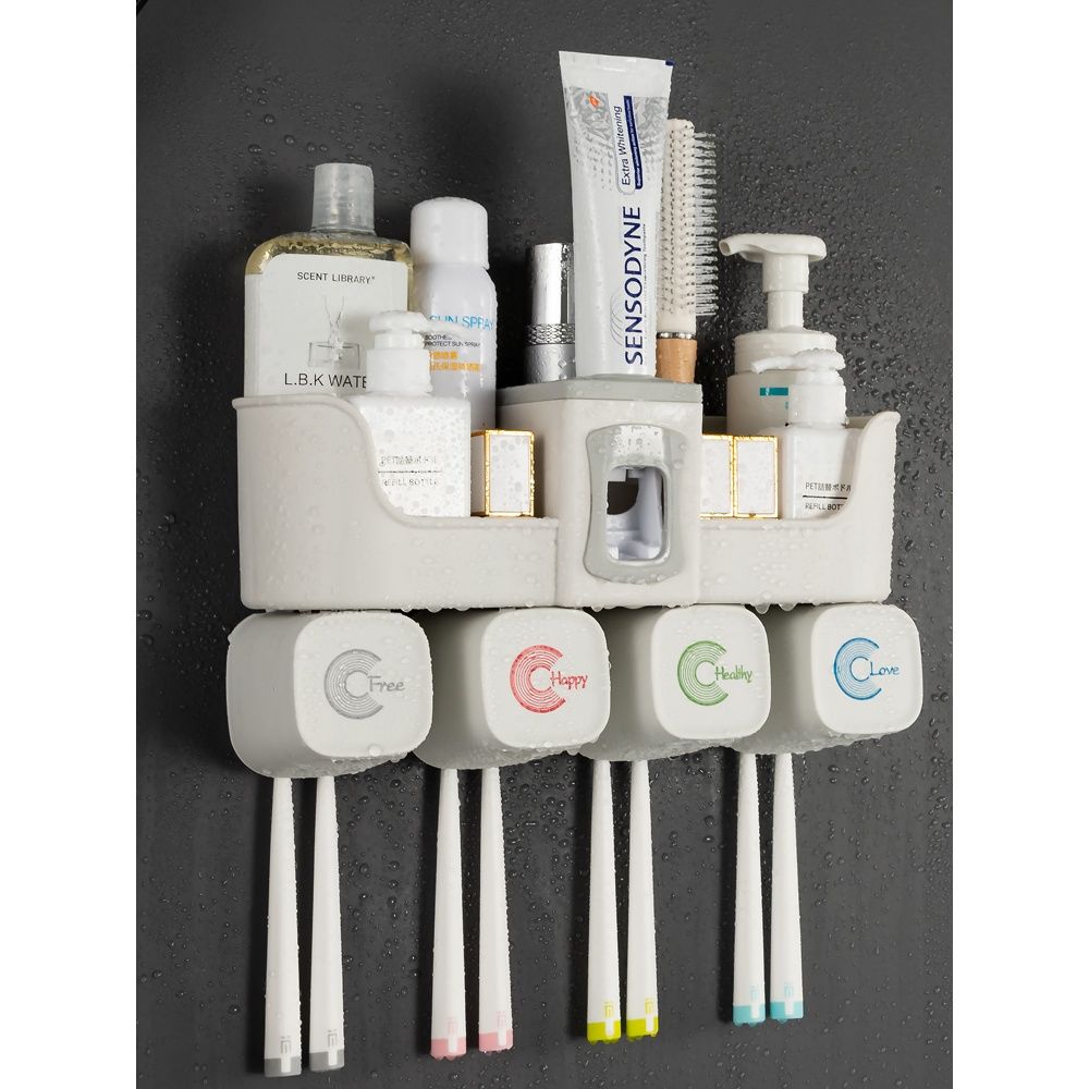 Merah Bersih Berus Gigi Rak Tanpa Buat Lubang Bilik Mandi Mulut Cawan ...