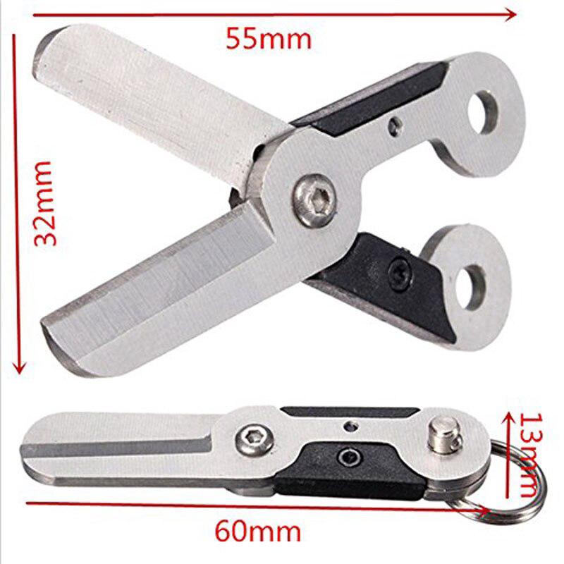 mini tool edc shear gadget fold scissor pocket keychain multitool ...