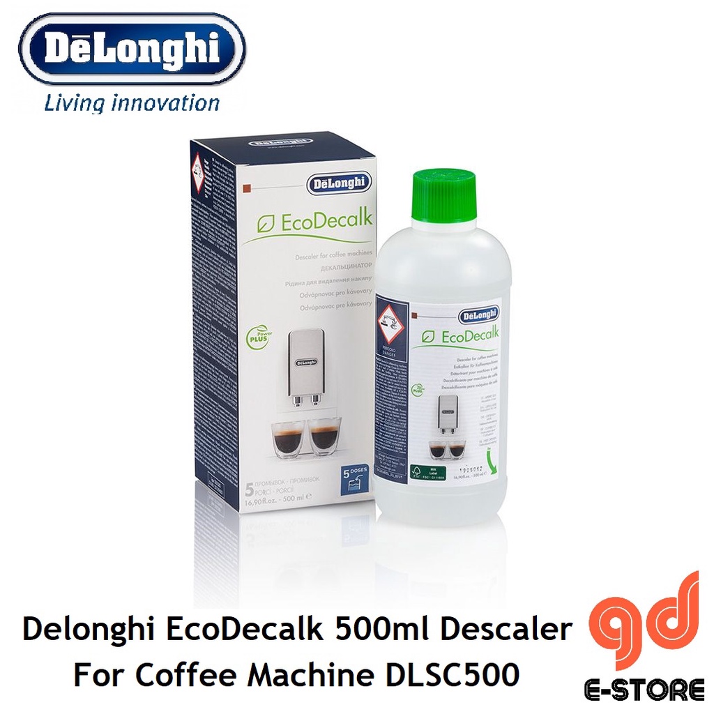 DeLonghi EcoDecalk Mini DLSC500 Descaler 500ml Easy Cleaning Set ...
