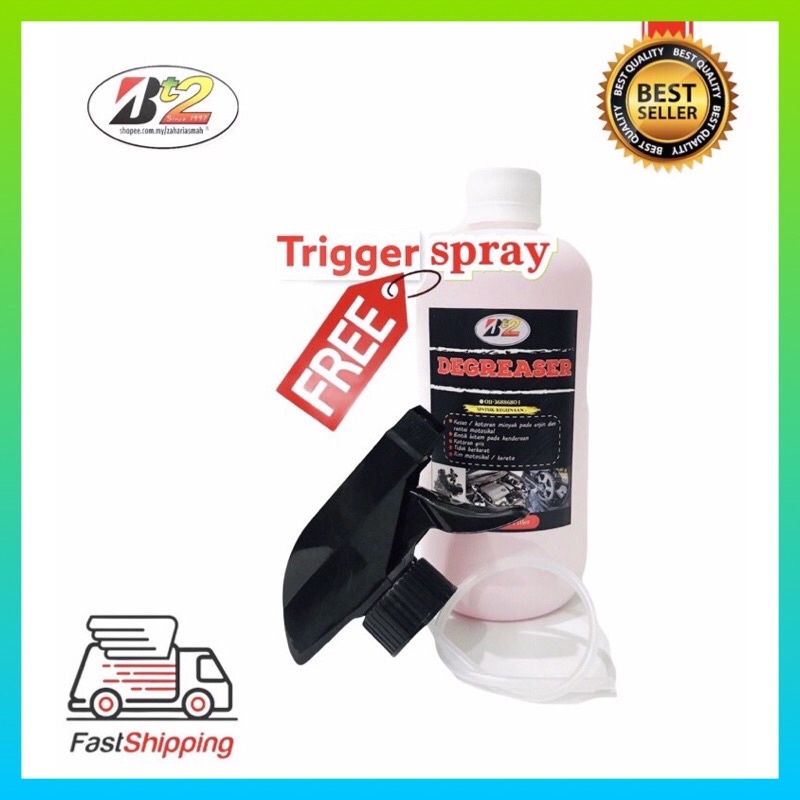 Engine degreaser Bt2 alkaline base chemical use purple 500ml. | Shopee ...