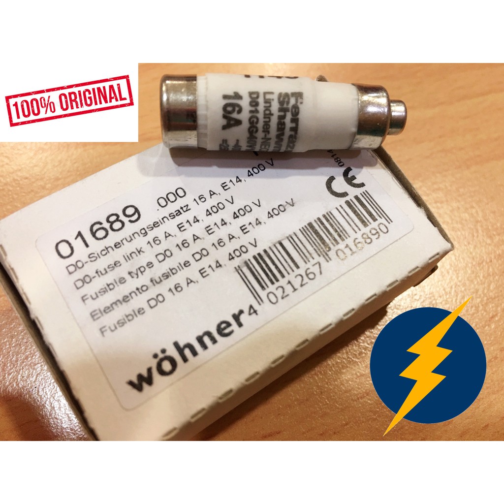 Wohner D01 FUSE LINK 16 A ( 01689 ) | Shopee Malaysia