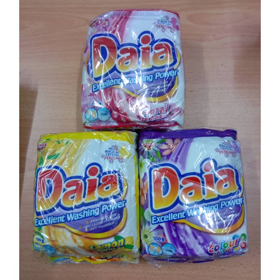 Daia Detergent Powder/ Serbuk Pencuci Daia- 100g | Shopee Malaysia