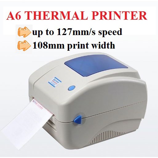 A6 Label Thermal Printer Label Airway Bill | Barcode Label | Shopee ...