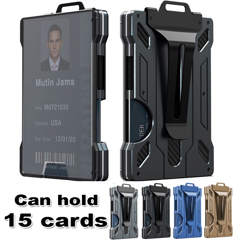 RFID Alloy Credit Card Holder Business Card Holder Badge Holder ...