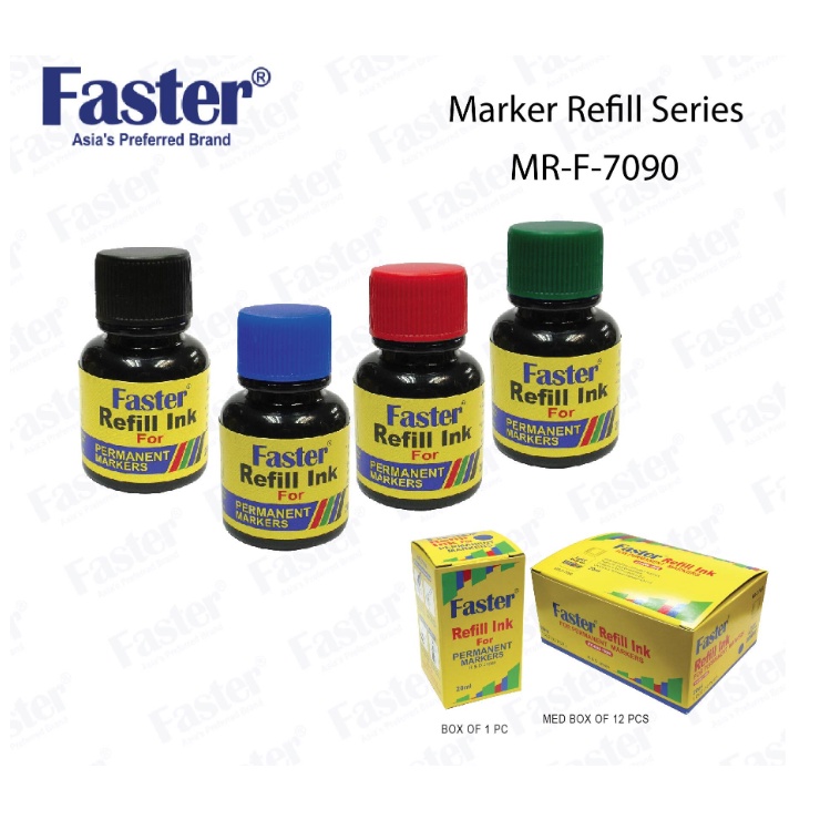 Faster Refill Ink For Permanent Markers 20ml | Shopee Malaysia