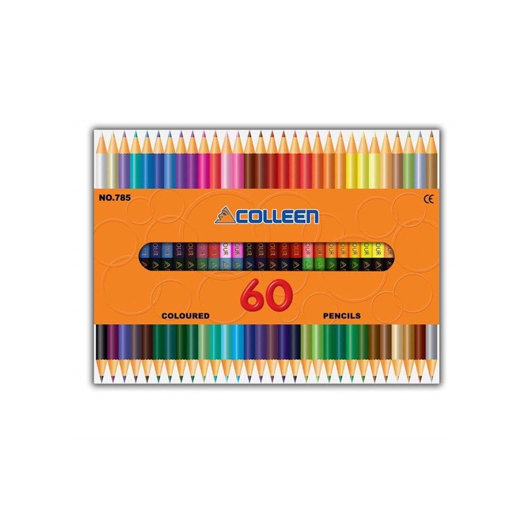 COLLEEN 785 Coloured Pencils Double End Tip (30pcs, 60 Colours ...